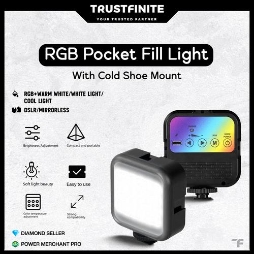 Jual Portable Fill Light RGB Pocket Led for Smartphone/Camera DSLR ...