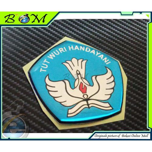 Jual Sticker stiker Logo timbul kementerian pendidikan kemendikbud tut ...