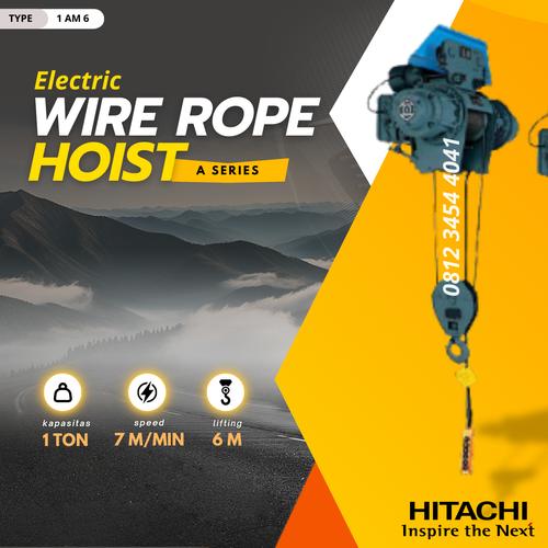 Jual Wire Rope Hitachi Hoist 1 ton 6 meter A Series - 1 TON 6 METER ...