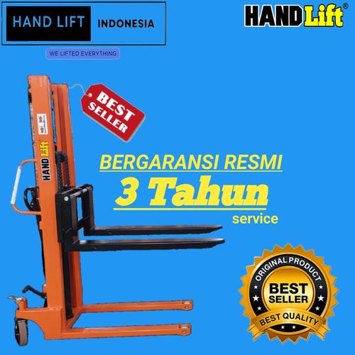 Jual hand stacker 1 Ton / 1.6Meter heavyduty / hand lift hand pallet ...