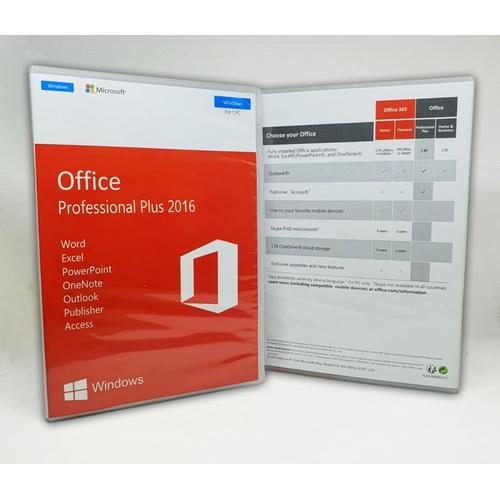 Jual Microsoft Office 2016 Professional (WIth Stiker Key Original & Box) - 2013 ProPlus ...