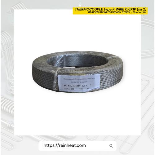 Jual Kabel thermocouple tipe K 0.6 x 1P taiwan 100m - /meter - Kab ...