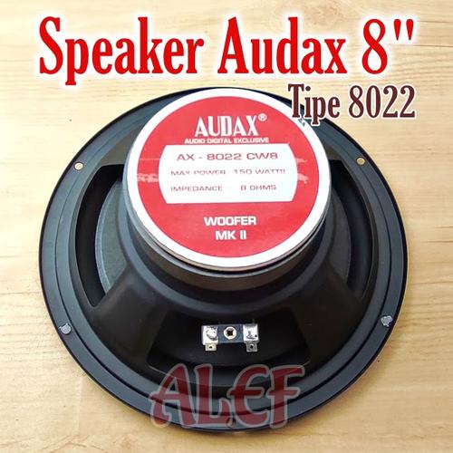 Jual Speaker woofer audax 8 inc 8022 spiker audio AX 8022 CWB woofer MK II - Kota Surabaya ...
