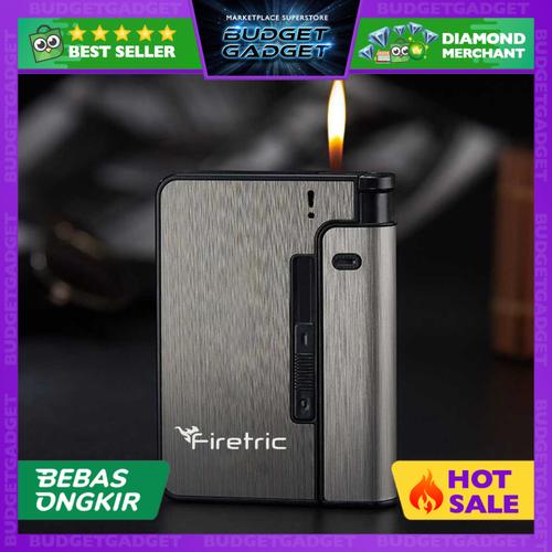 Jual Firetric Kotak Rokok Bungkus Metal Case + Lighter Korek Api Slot ...
