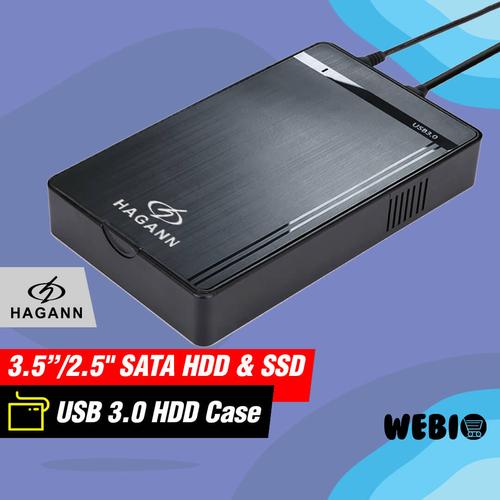 Promo HAGANN HDA-E37 USB 3.0 Case HDD for 3.5” Hardisk Eksternal SATA Enclosure - Kota Bandung ...