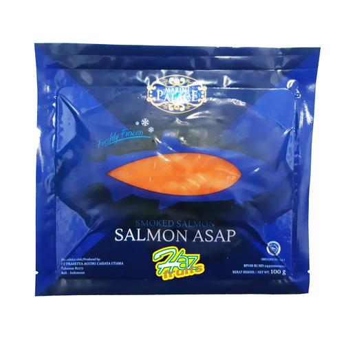 Jual Ikan Salmon Asap Marine Palace Smoked Salmon Slice 100 Gr - Kota ...