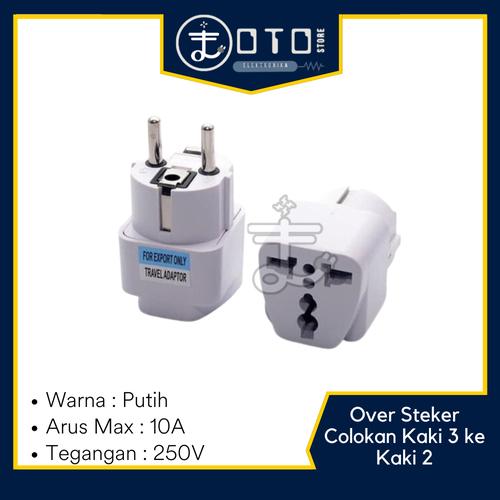 Jual Over Steker Colokan Kaki 3 ke Kaki 2 Traver Adaptor - Kota Malang ...