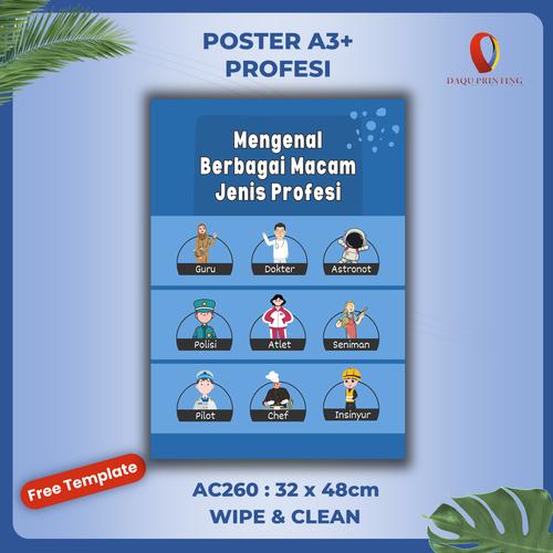 Promo POSTER A3+ EDUKASI / POSTER SEKOLAH ANAK TEMA PROFESI - POS-01 ...