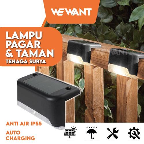 Promo Lampu Hias Pagar IP55 Waterproof Tenaga Surya Sensor Cahaya LED ...