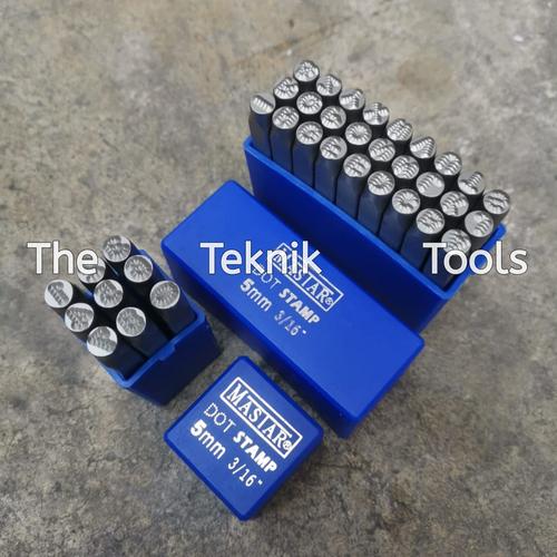 Jual Alat Ketok Huruf & Angka Titik Bintik MASTAR 5 Mm Stamp Punch Made ...