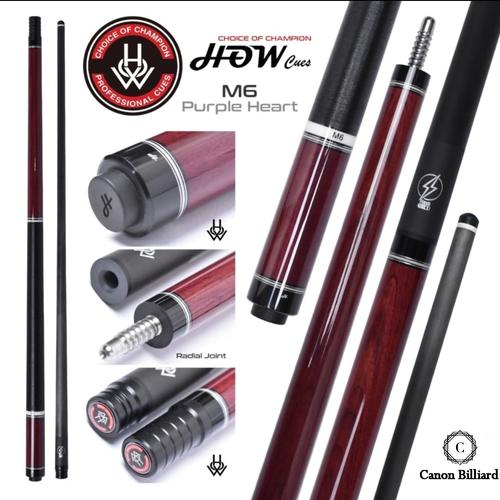 Jual HOW Cues M6 Purple Heart / Stik play - Kota Depok - CANON Billiard Store | Tokopedia