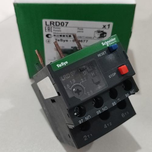 Jual Thermal Overload Relay Lrd07 (1.6-2.5A) LRD 07 - Bodi Hitam ...