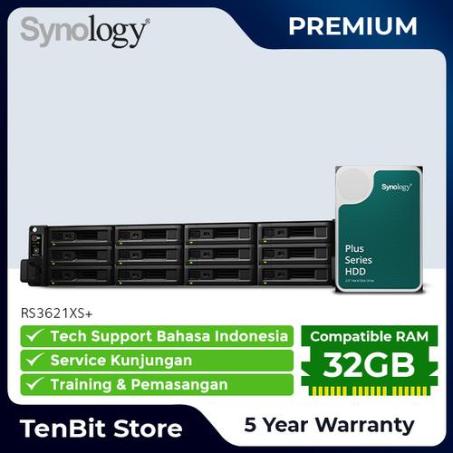 Jual SYNOLOGY RS3621XS+ RackStation 12 Bay NAS Storage Server Backup ...