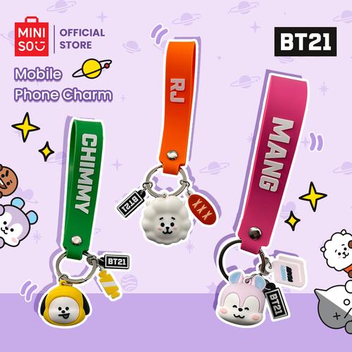 Promo Miniso x BT21 Collection Tali Pesona Ponsel 3D Charm Strap Bentuk ...