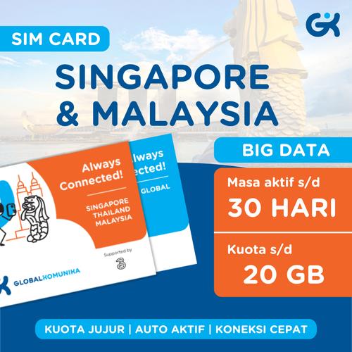 Jual Sim Card Singapore Malaysia Thailand Kuota Besar | Simcard Singapura - 7 Hari 5GB - Jakarta ...