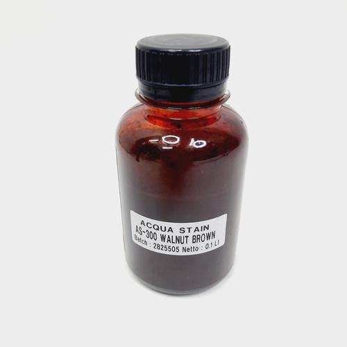 Jual Plitur Vernis Wood Stain Kayu Walnut brown ACQUA STAIN 0.1 L MILAN ...