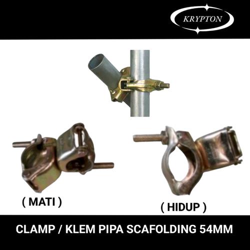 Jual klem / clamp pipa scafolding 54mm ( plat besi tebal ) high quality ...