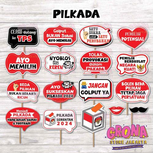 Jual Photobooth PILKADA 2024 Props Photobooth Property PILKADA Acc Foto ...