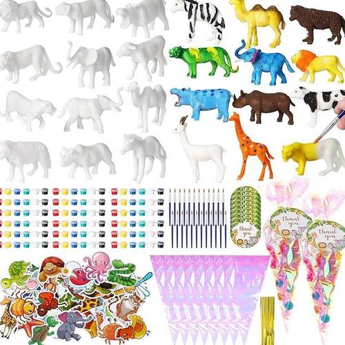 Jual Liliful 203 Pcs Jungle Safari Animal Painting Kit Crafts And Arts ...