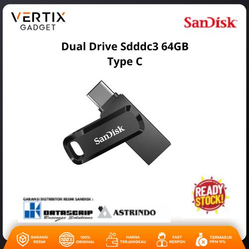 Jual SanDisk Ultra Dual Drive Go USB Type C Flashdisk Sdddc3 64GB ...