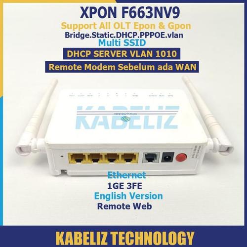 Jual XPON ONU ONT ZTE MODEM EPON GPON WIFI ROUTER SUPPORT SEMUA OLT ...