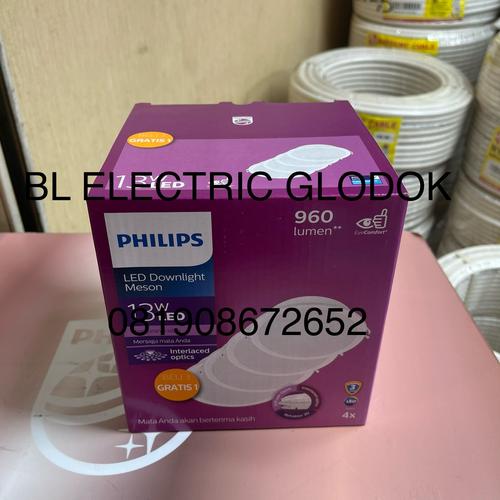 Jual PHILIPS Meson Pack 13 Watt 59464 LED Downlight 13W 5 inch D125 ...