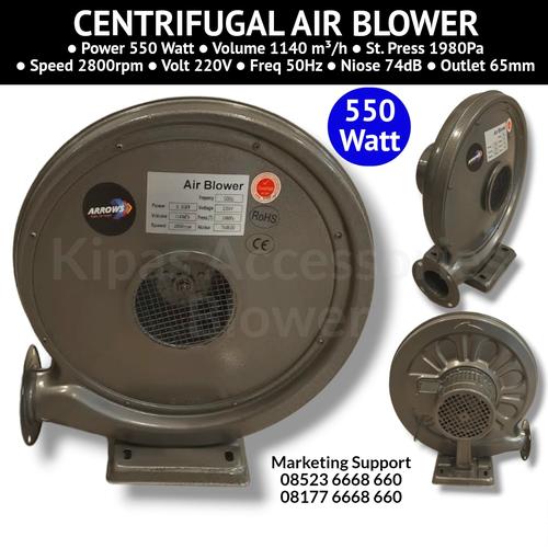 Jual Centrifugal Turbo Blower 550 Watt Blower Tiup Iron Steel Casing ...
