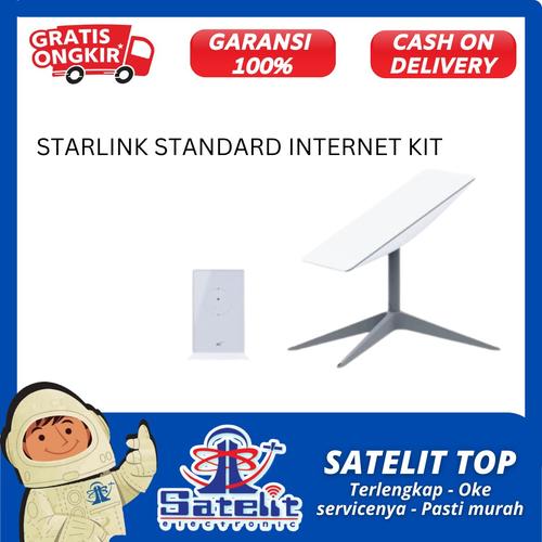 Promo STARLINK STANDARD INTERNET KIT SATELLITE ANTENNA & WIFI ROUTER KIT Cicil 0% 3x - Kota ...
