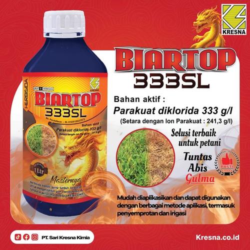 Jual BIARTOP 333SL Parakuat diklorida herbisida racun rumput gulma - 1 ...