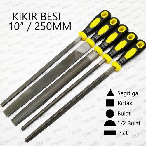 Jual Kikir Besi 10" Plat - Bulat - Kotak - Segitiga - Setengah Bulat ...