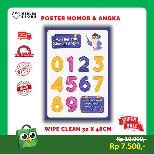 Promo POSTER EDUKASI / POSTER BELAJAR DAN SEKOLAH ANAK TEMA NOMOR ...