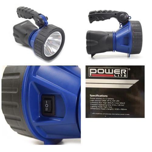 Jual Power Lite 10101033 Lamp Torch Light LED Battery 5W | Senter Spotlight LED 5 Watt - Kota ...