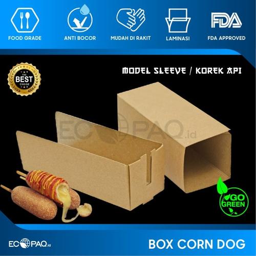 Jual Dus kotak box Corn Dog - Corndog | KRAFT COKLAT - KOREK API ...