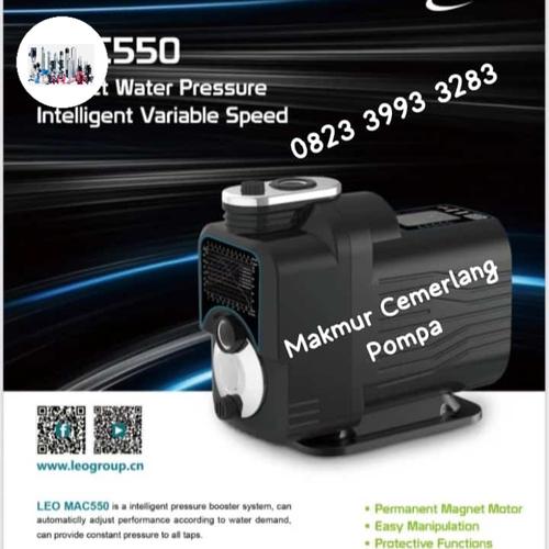 Jual POMPA PENDORONG OTOMATIS LEO PUMP MAC 550 LEO MAC550 HOME BOOSTER INVERTER - Jakarta Barat ...
