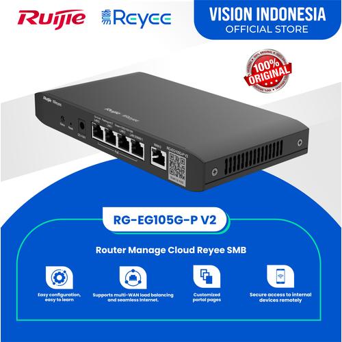 Jual RUIJIE RG-EG105G-P V2 POE 5 Port POE Gigabit Cloud Manage Router Gateway - Jakarta Utara ...