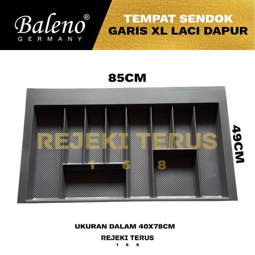 Jual Rak Sendok Garpu Sekat Abu Garis XL BALENO Pisau Sekat Laci Dapur ...