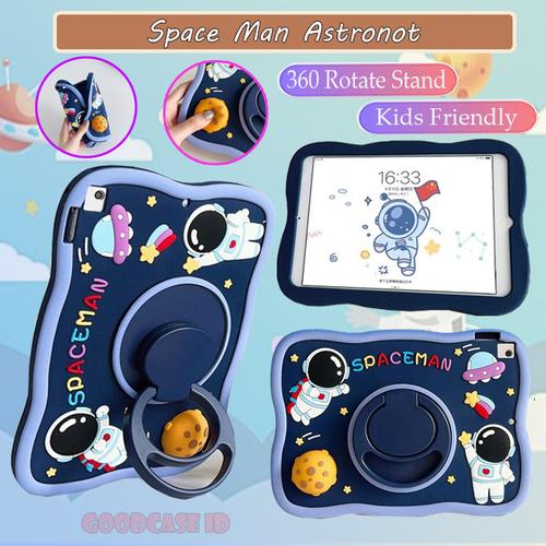 Jual Samsung Galaxy Tab A9 Plus / A9+ 11 Soft Case Space Astronot Stand ...