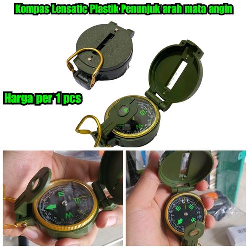 Jual Kompas lensatic plastik penuk arah mata angin kompas bidik kompas ...