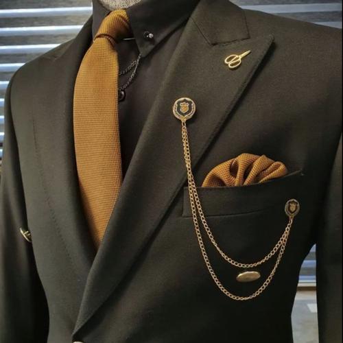 Jual Lapel Jas Premium Gold Silver Pin Jas Premium Quality - Motif A ...