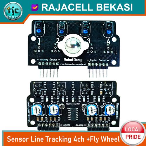 Promo Sensor Garis 4CH Plus Roda Robot Line Follower Infrared IR ...