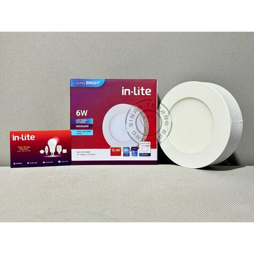 Jual LAMPU DOWNLIGHT PANEL LED INLITE OUTBOW 6W 6 WATT BULAT - INSS628R ...