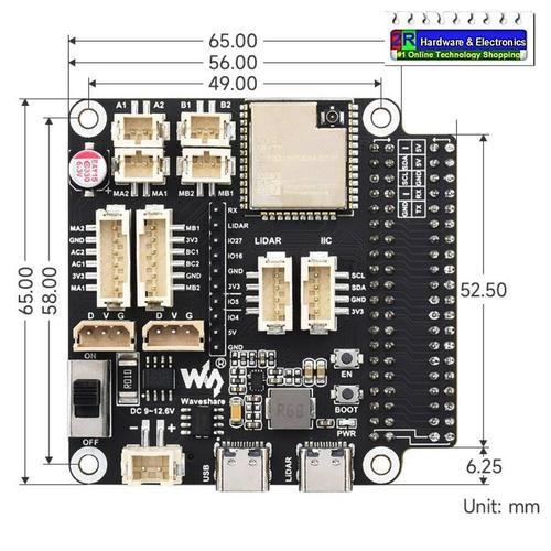 Jual ESP32 General Driver board for Robots compatible Raspberry Pi Hat - Kota Surabaya - 2R ...