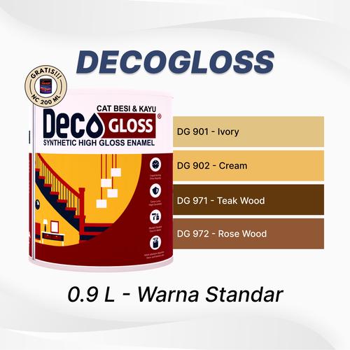 Jual DECOGLOSS CAT KAYU DAN BESI - WARNA STANDAR - IVORY / CREAM / TEAK ...