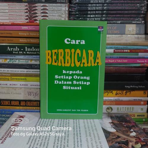 Jual Buku Original Cara BERBICARA Kepada Setiap Orang Dalam Setiap ...