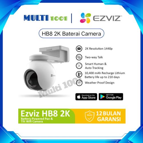 Jual Ezviz HB8 4MP 2K+ Smart CCTV Outdoor Cam Rechargeable Battery ...