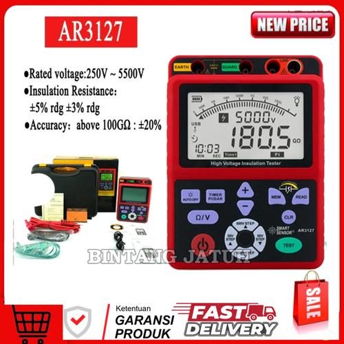 Jual Insulation Tester Smart Sensor AR3127 High Voltage Resistance ...