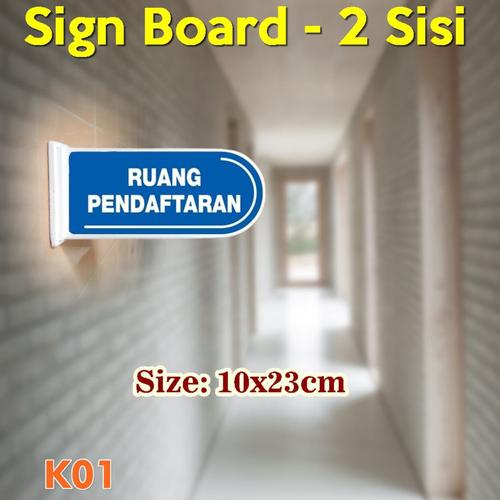 Jual Obral Harga Clinic Sign Board Papan Petunjuk Pintu Informasi Nama ...
