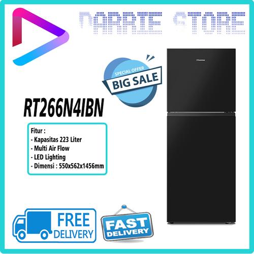 Promo Hisense RT266N4IBN Kulkas 2 Pintu 223L lemari es Refrigerator ...