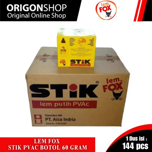 Jual Lem Fox Stik PVAC Botol 60 gram / Lem Kertas Karton - Jakarta ...