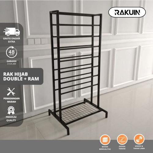 Jual RAK HIJAB DOUBLE RAM - UNTUK HIJAB / KERTAS KADO / SARUNG, COCOK ...